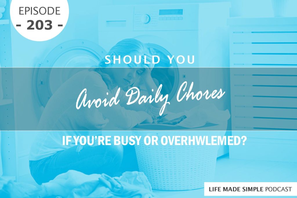 Episode #203: Should You Avoid Daily Chores If You’re Busy Or ...